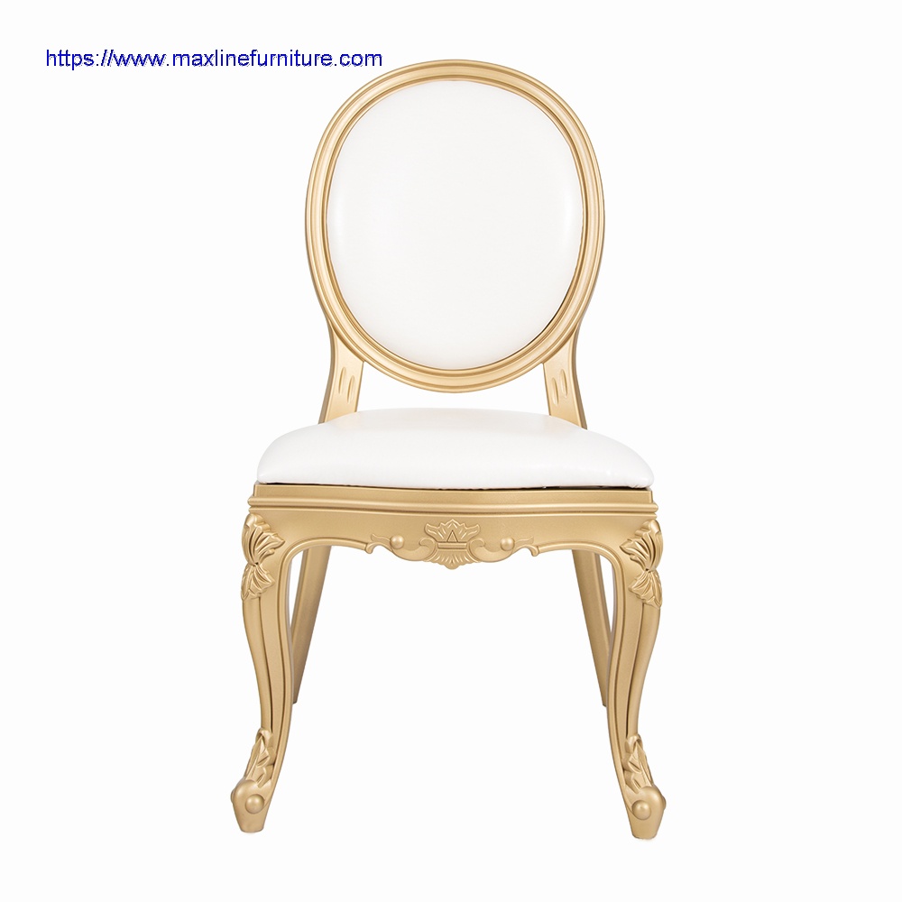Resin Popular Royal French Louis Chair With Gold Frame Louis Chair